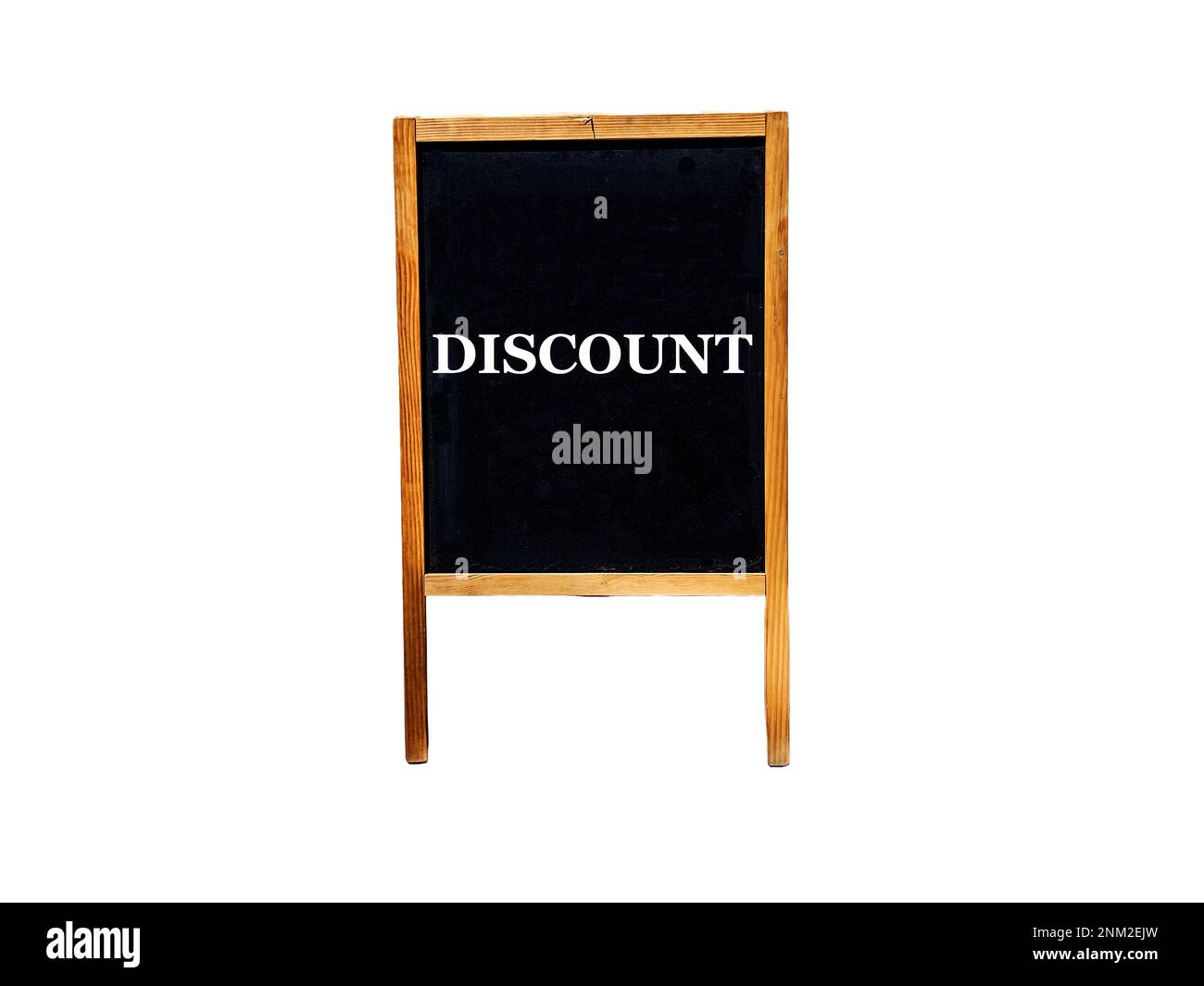 board with wooden frames on which various messages can be written Stock ...