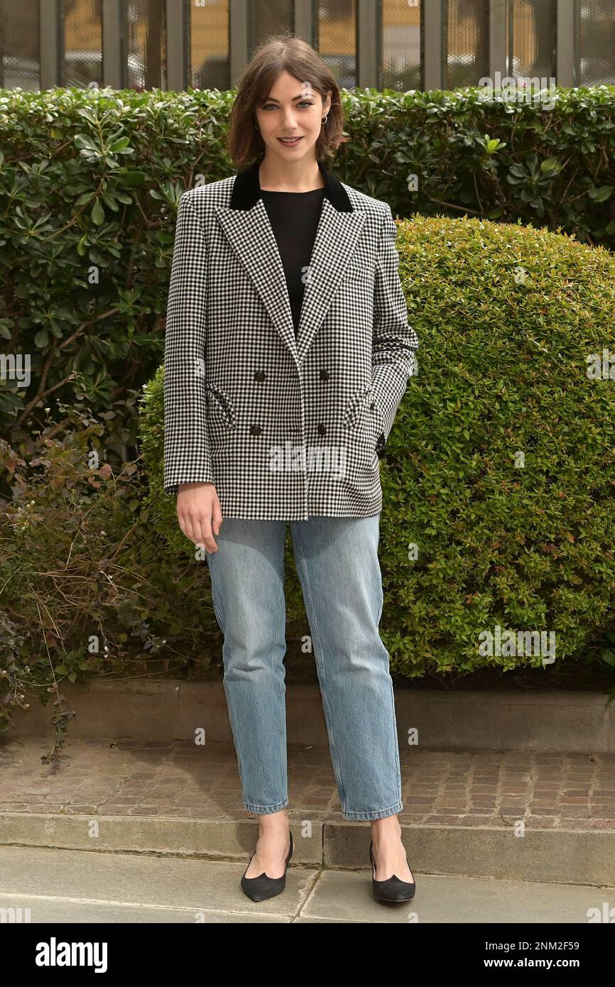 Maria Vera Ratti attends the photocall of Rai fiction "Il commissario ...