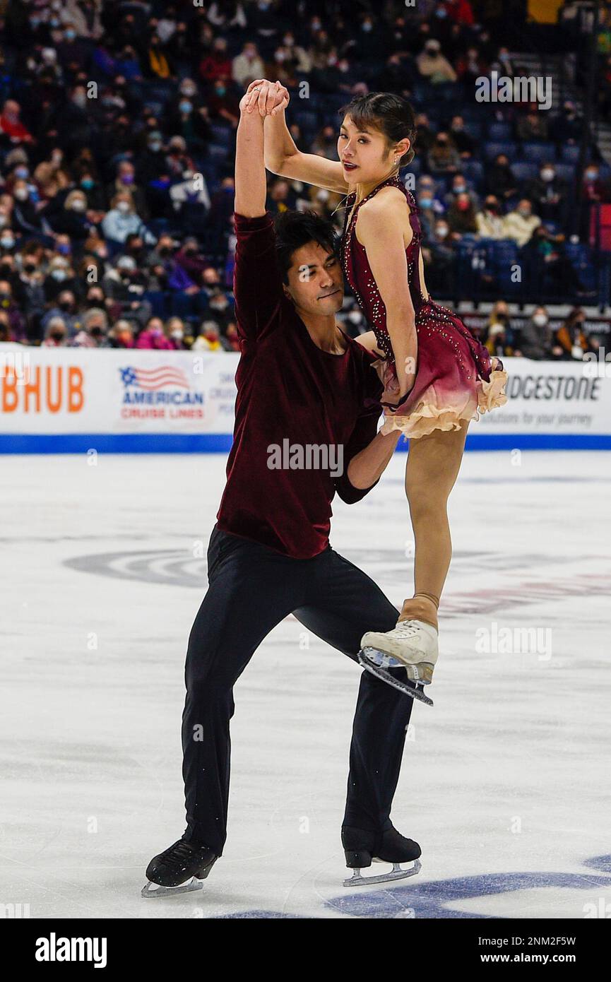 NASHVILLE, TN - JANUARY 08: Emily Chan of The Skating Club of Boston ...