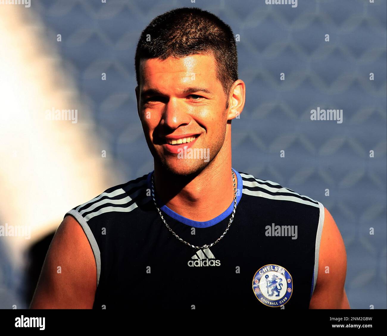Michael Ballack at Chelsea practice session before MLS All-Star match ...