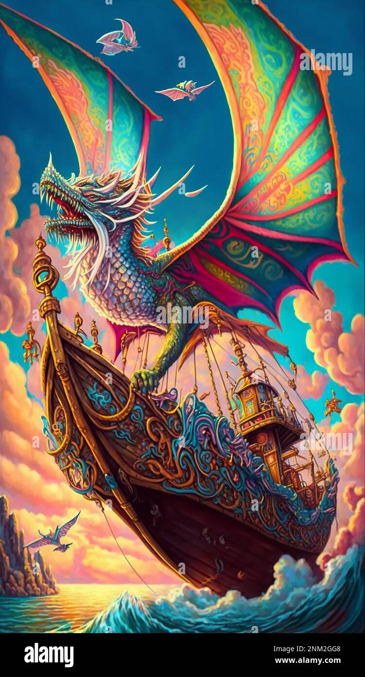 Viking dragon long boat hi-res stock photography and images - Alamy