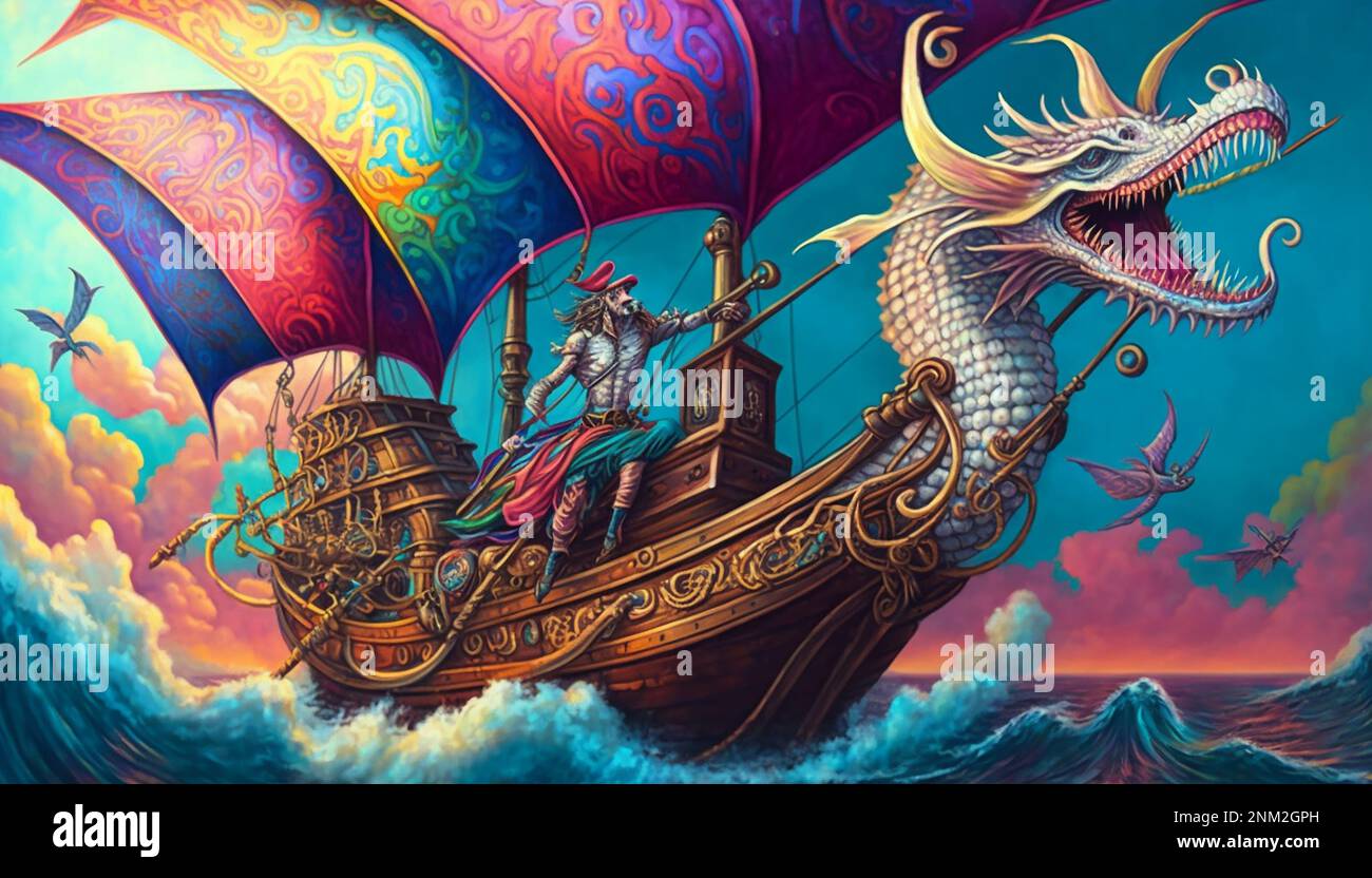 Viking dragon long boat hi-res stock photography and images - Alamy