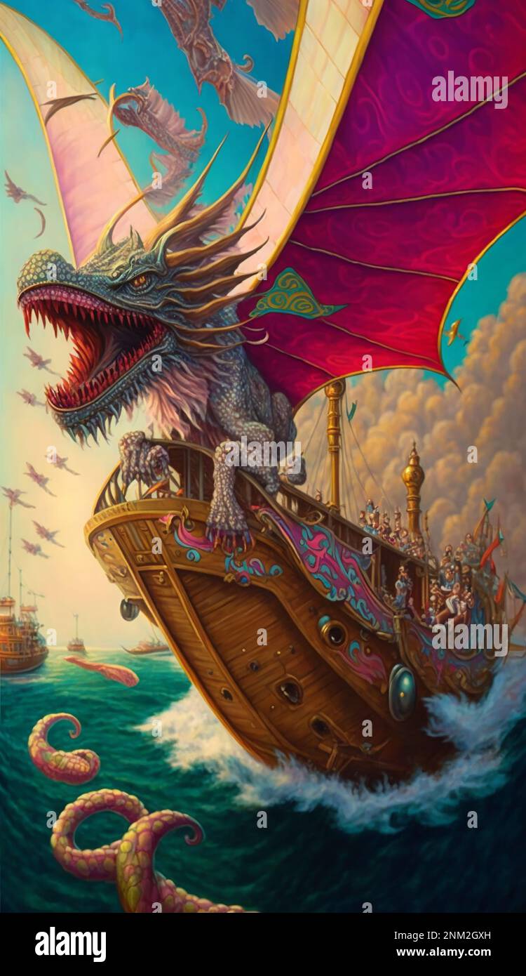 Viking dragon long boat hi-res stock photography and images - Alamy