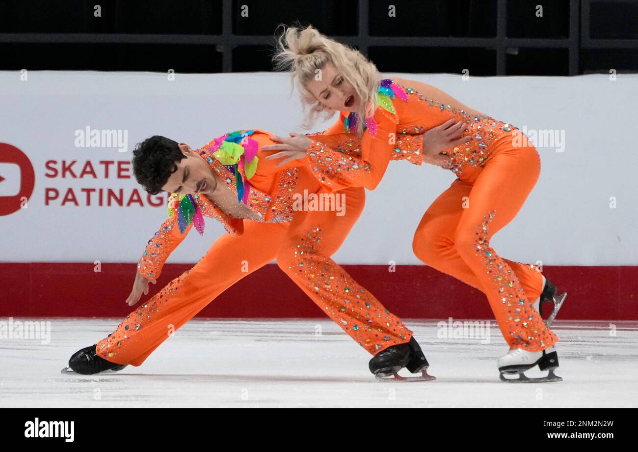 Piper Gilles and Paul Poirier perform their routine during the senior ...