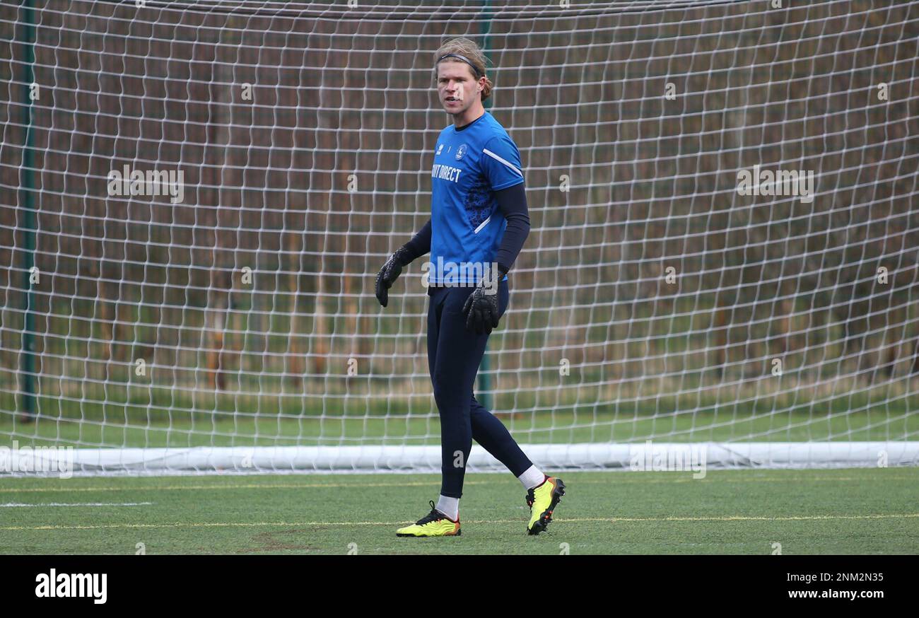 Hartlepool Goalkeeper Ben Killip during John Askey's first training ...