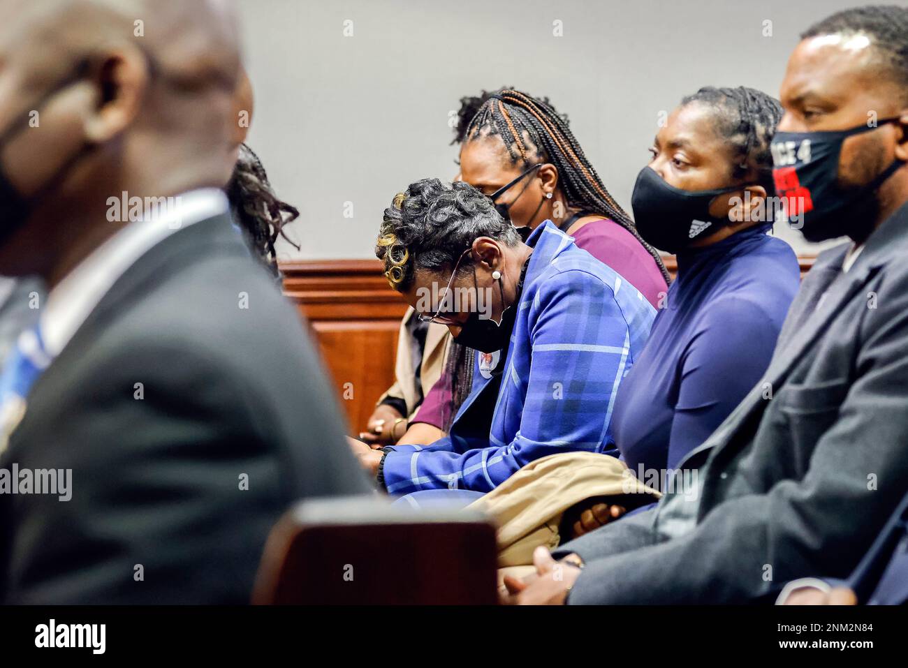 Ahmaud Arbery's mother Wanda Cooper-Jones reacts as Superior Court ...
