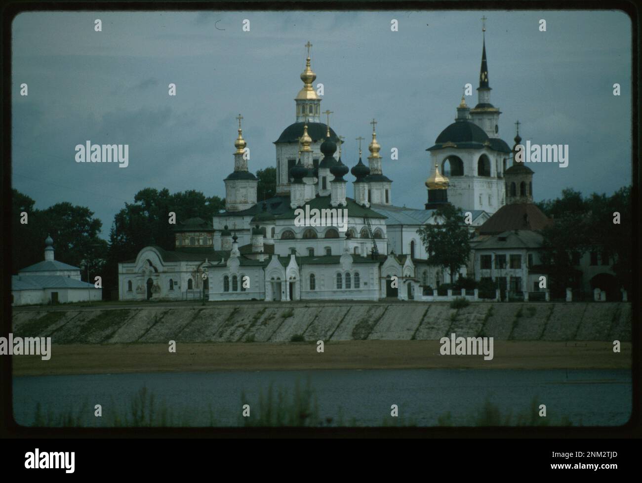 The Dormition Cathedral in Velikii Ustiug, Russia, is a major religious landmark. This west view ...