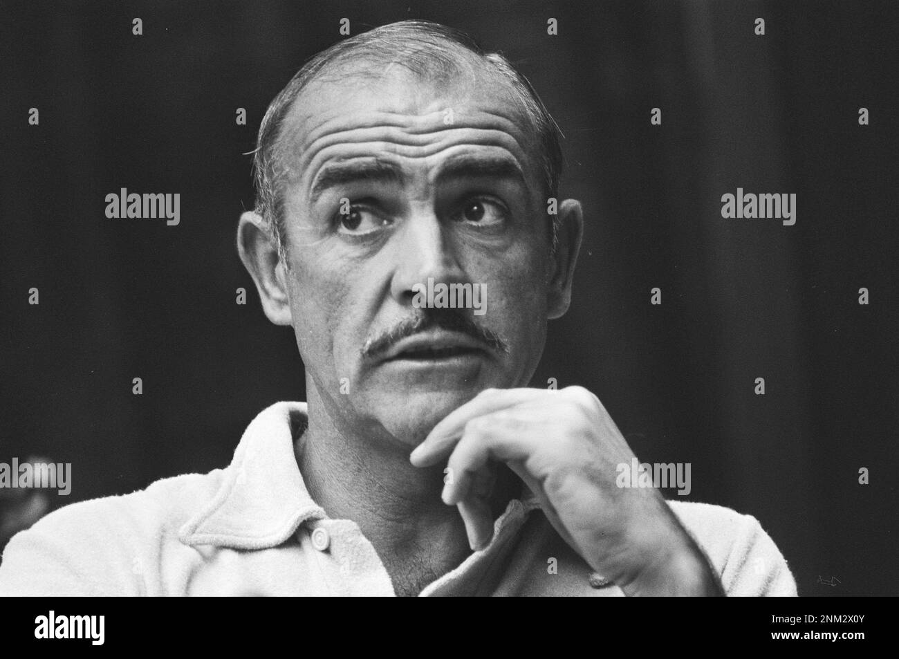 Actor Sean Connery gives press conference in Sonesta Cultural Center in ...