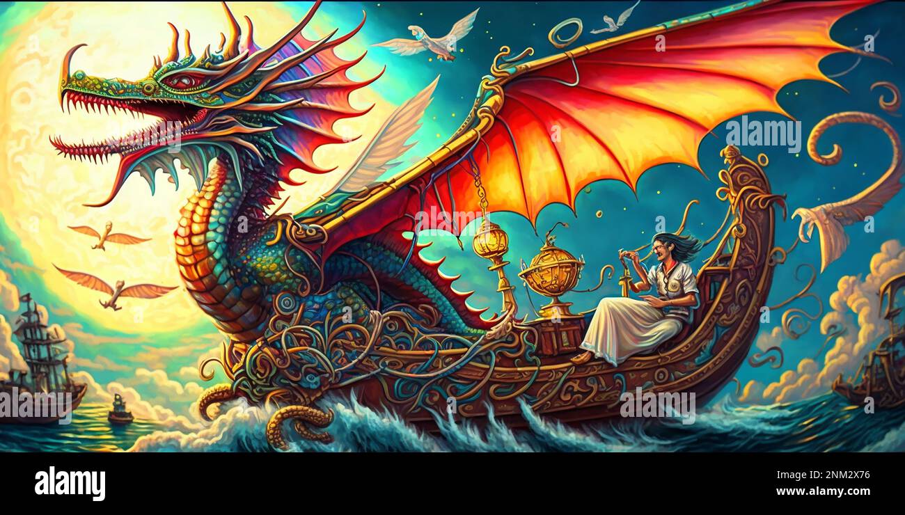 Viking dragon long boat hi-res stock photography and images - Alamy