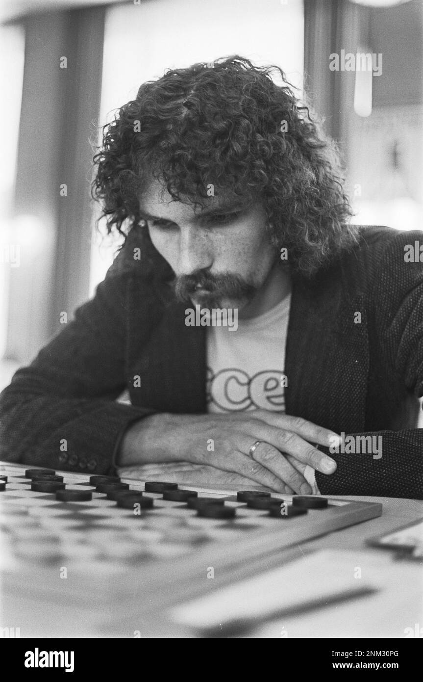 World Drafts Championships, fifth round, Harm Wiersma ca. 9 August 1976 ...