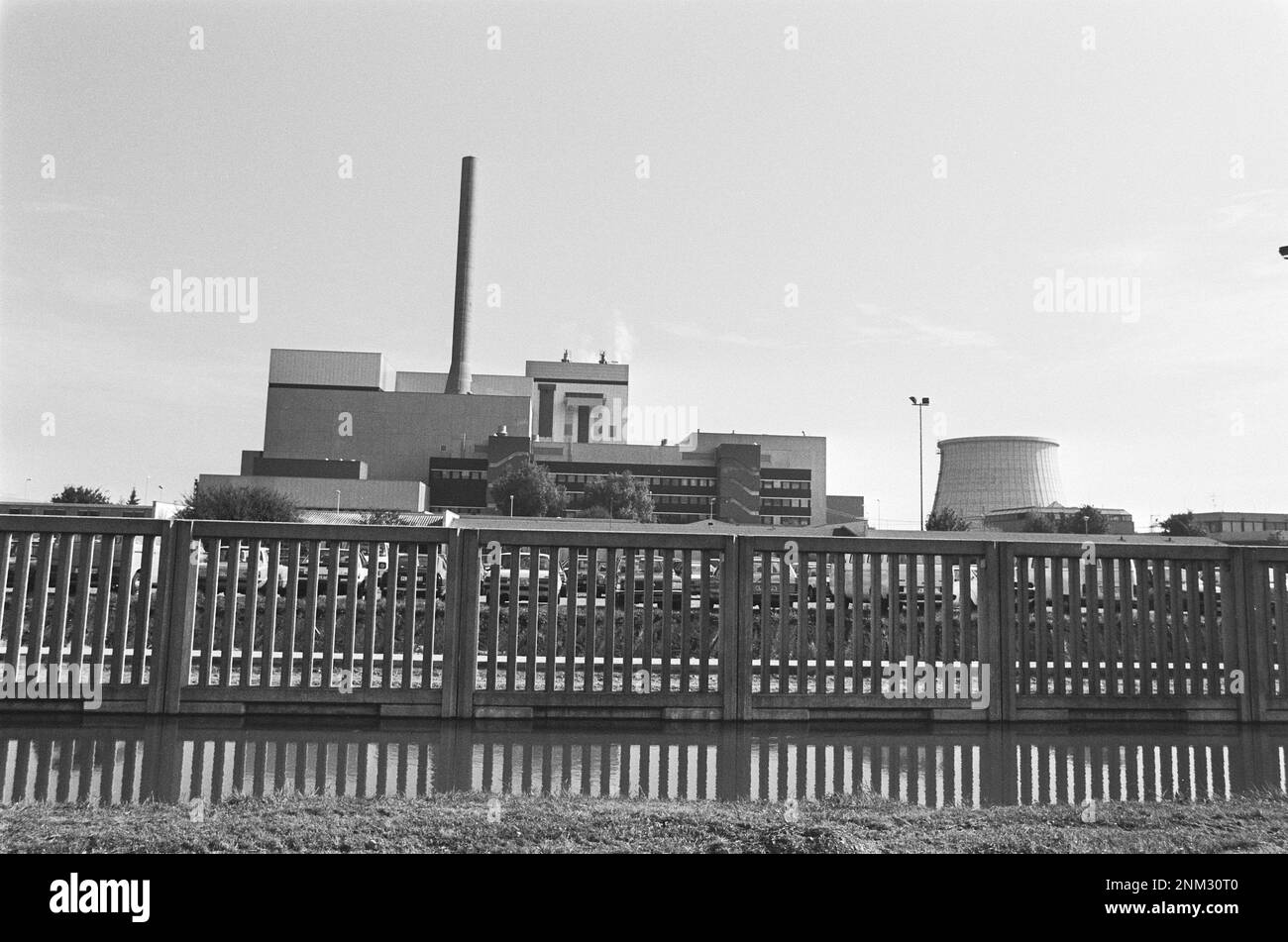 Exterior fast breeder sodium-cooled nuclear reactor in Kalkar Germany ...
