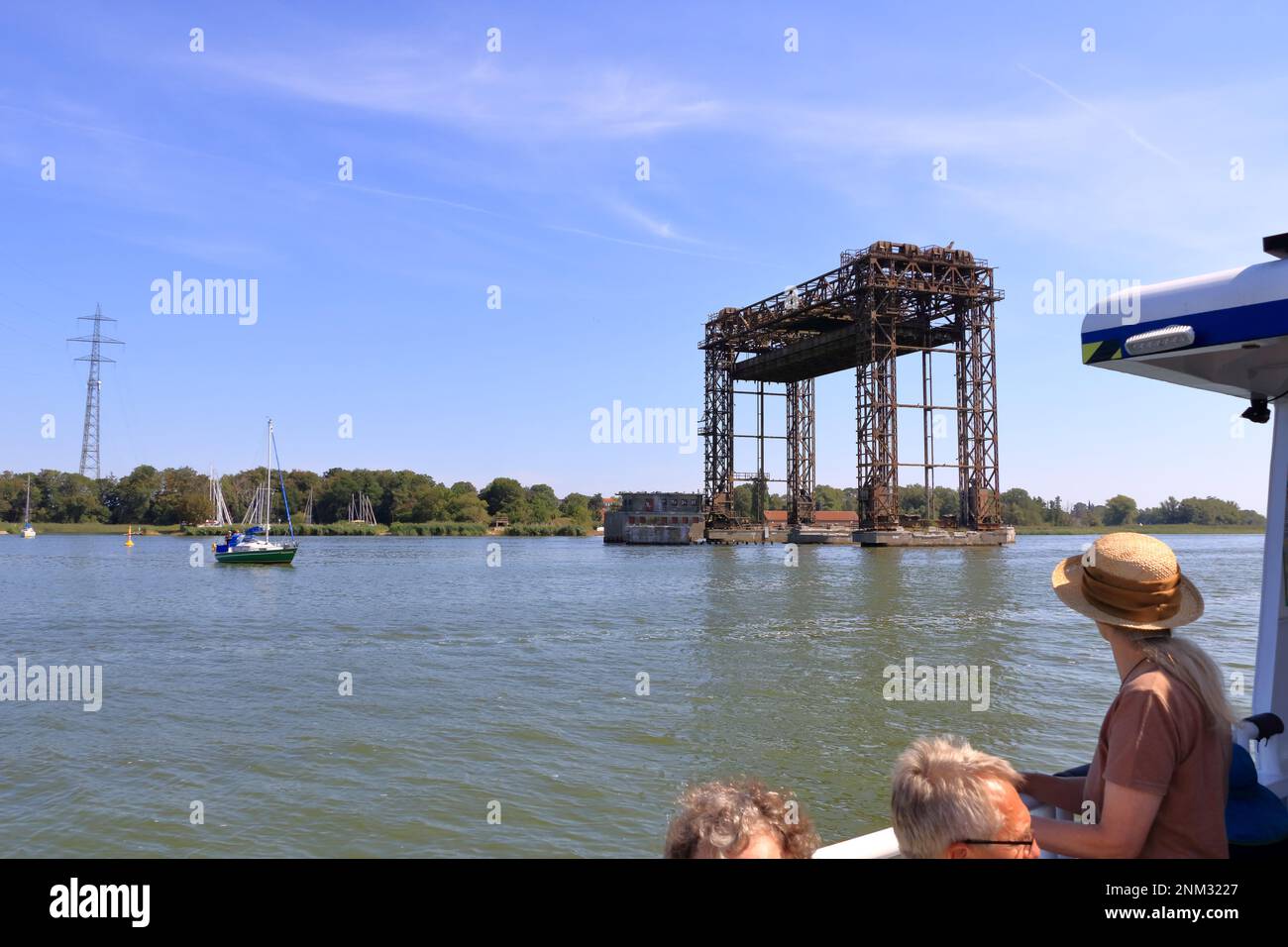 Ruin of the railway bridge of Karnin, Usedom in Germany Stock Photo - Alamy
