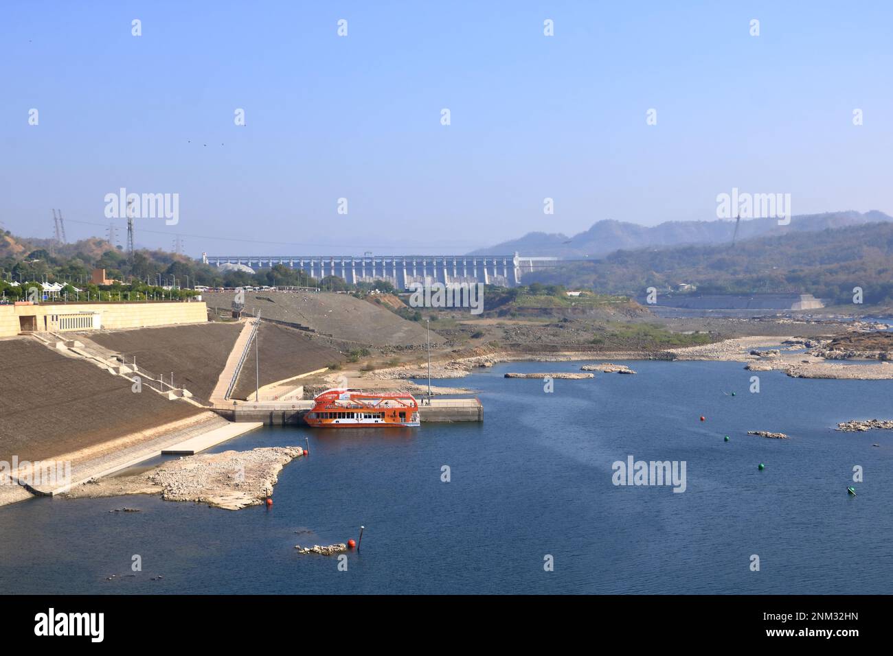 Sardar Sarovar Dam - Gujarat (Kevadia Gaam), India Stock Photo - Alamy