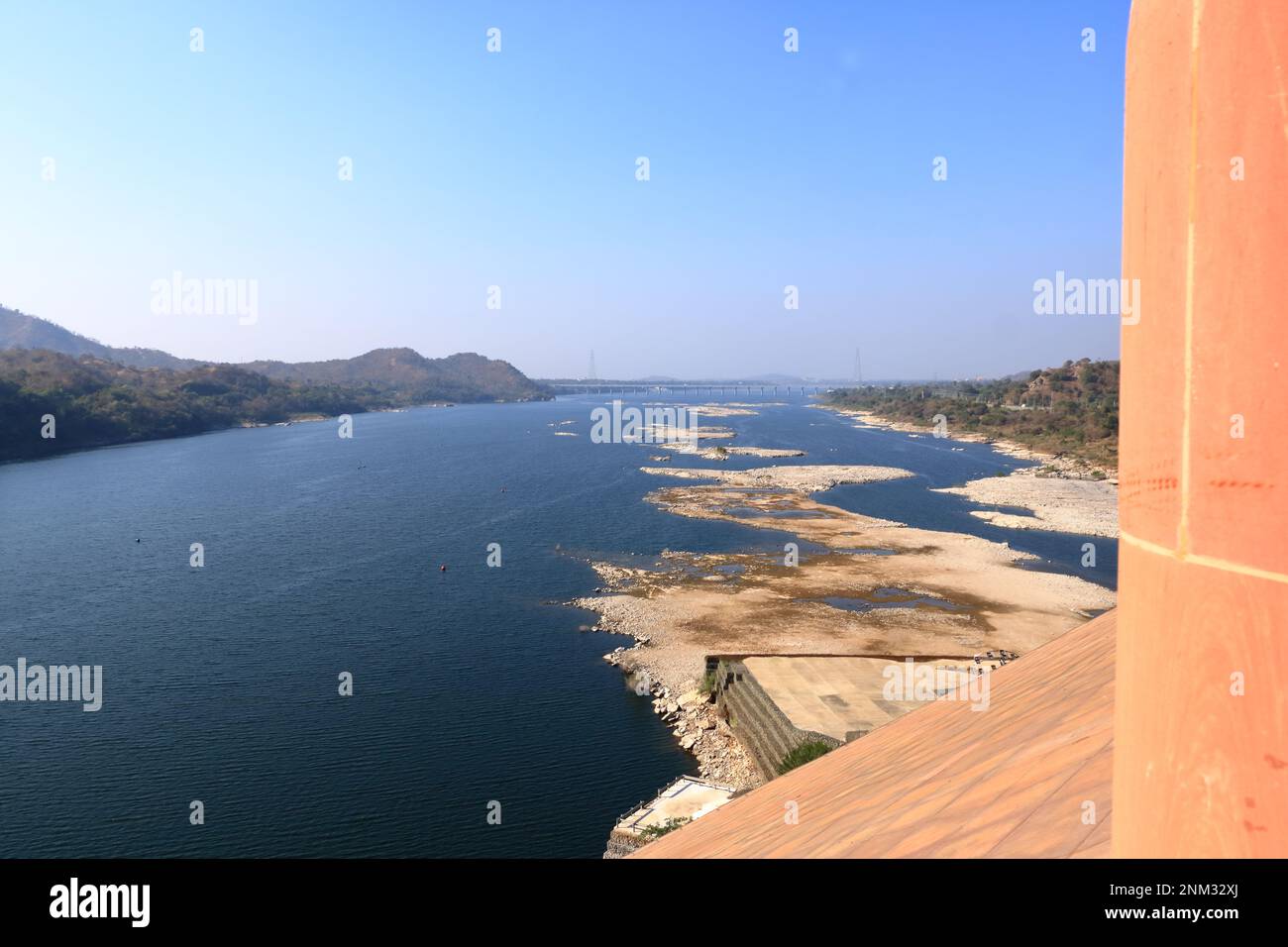 the new gora bridge seen from the world's tallest statue, statue of ...
