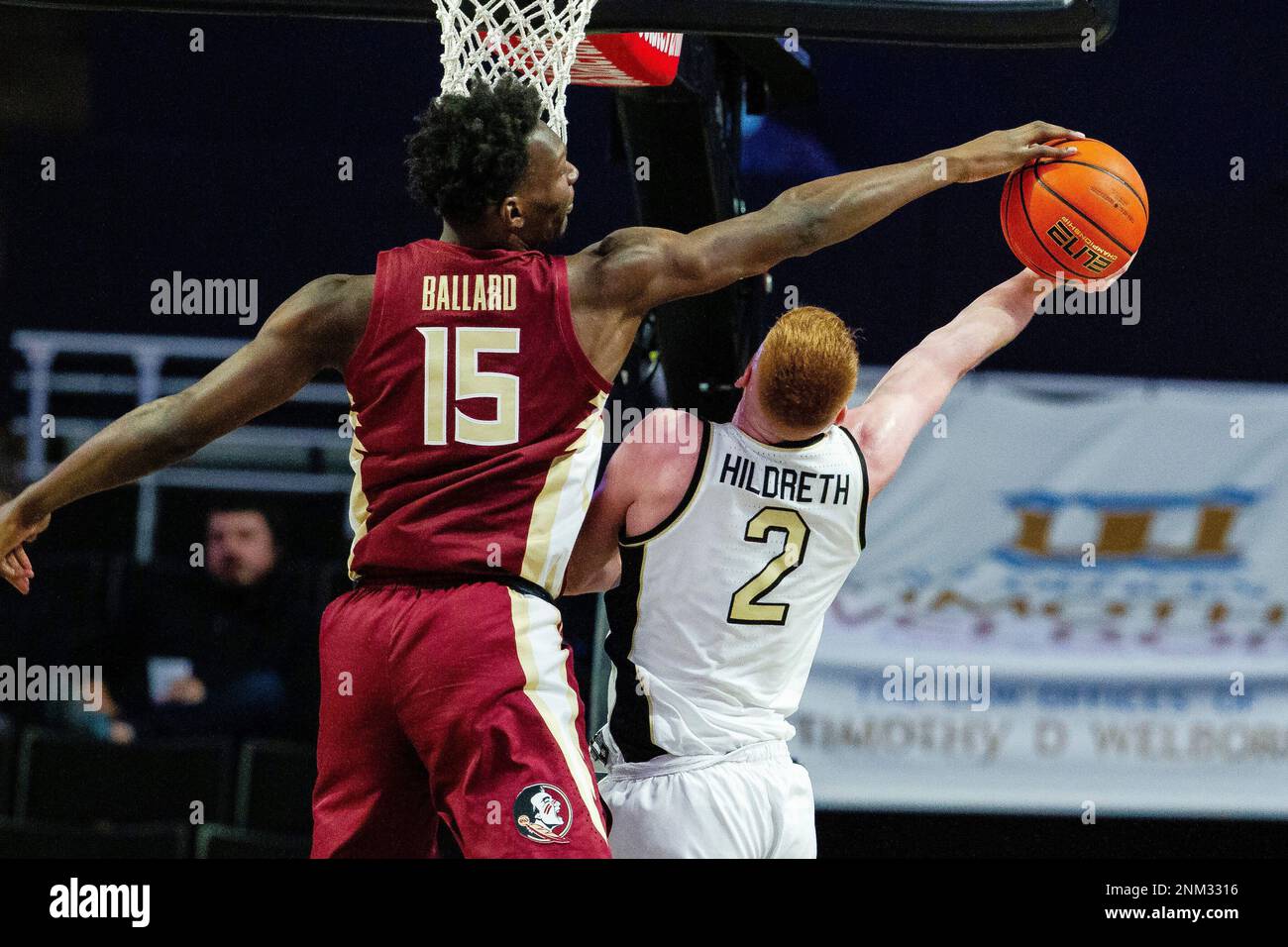 January 4, 2022: Florida State Seminoles center Quincy Ballard (15 ...
