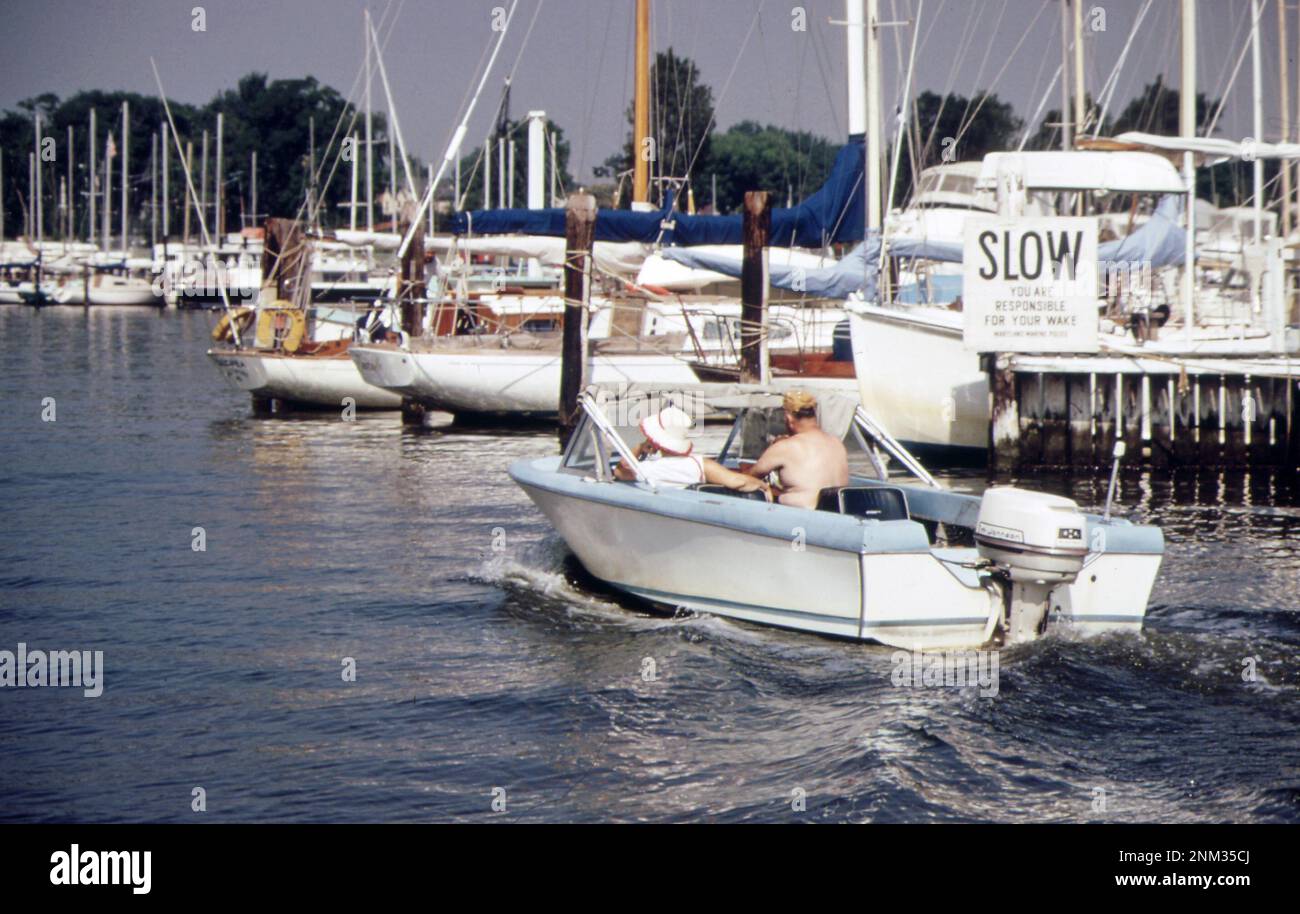 1970s Sailing Photos: Boats in Chesapeake Bay marina ca. 1973 Stock ...