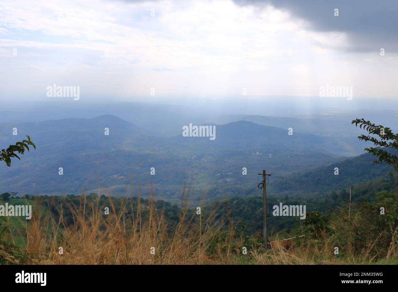 Palakkayam thattu, panoramic view of Kannur, Kerala in India Stock ...