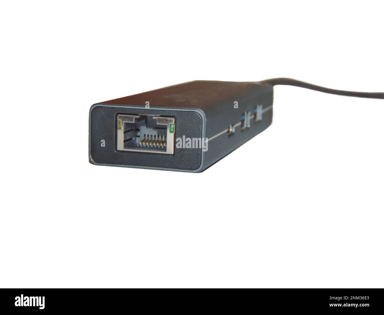 Multi functional USB-C Hub station, Ethernet, isolated on white Stock ...