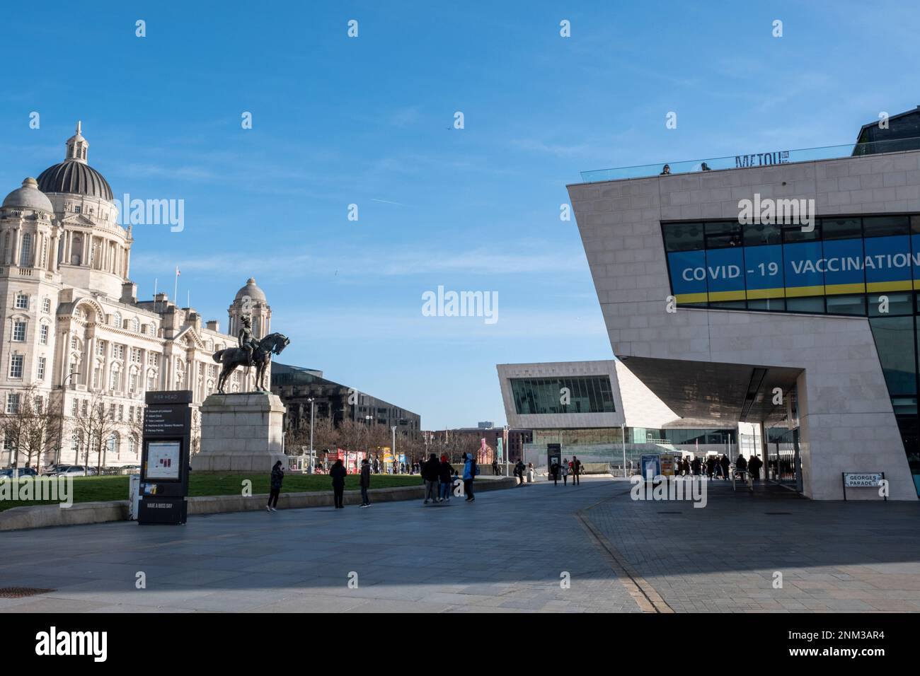 The Waterfront and Pier Head, Liverpool, UK Stock Photo - Alamy