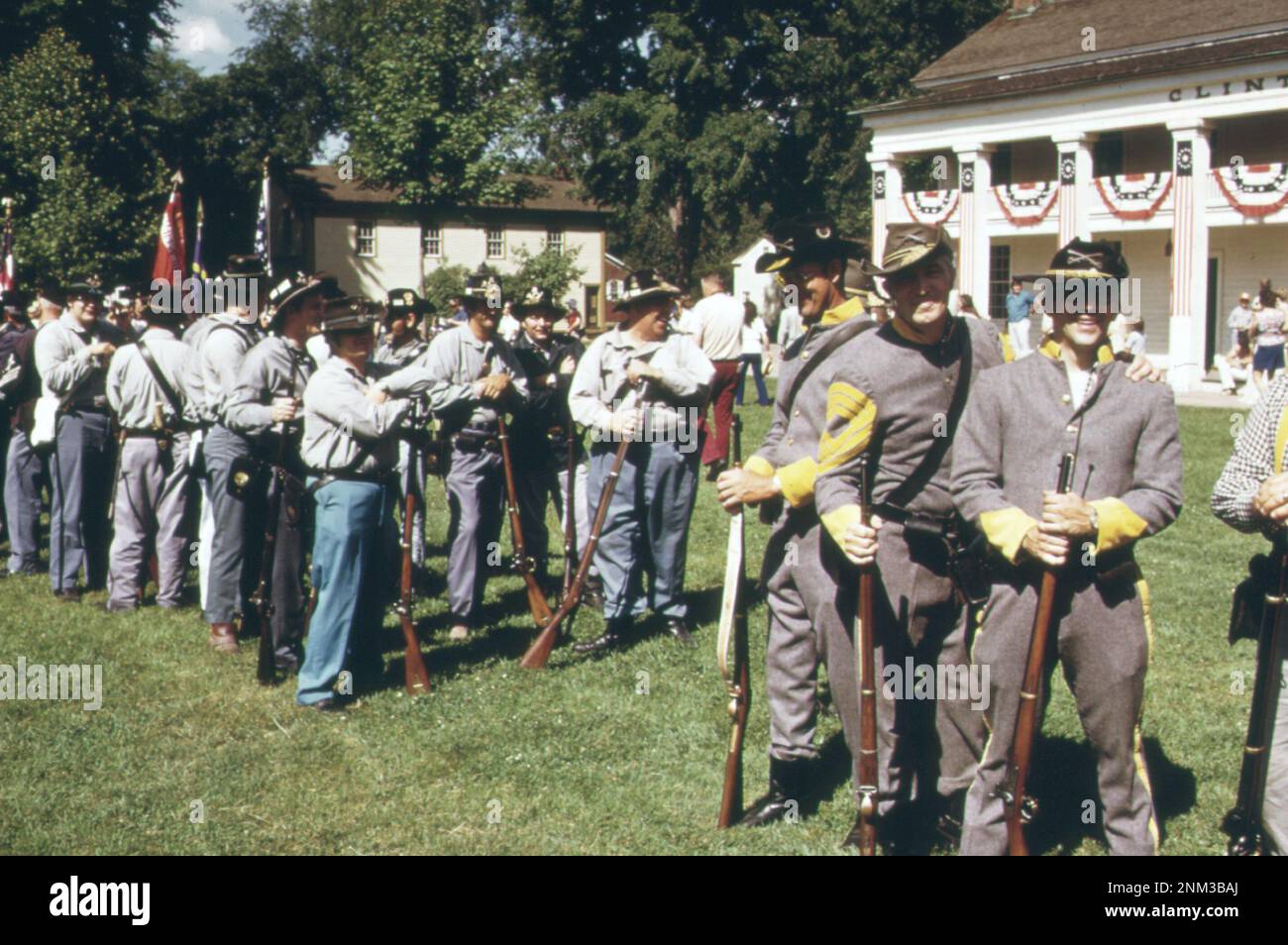 1970s America: Old time rifleman's meet, June 24, 1973, on the Greenfield Village green ...