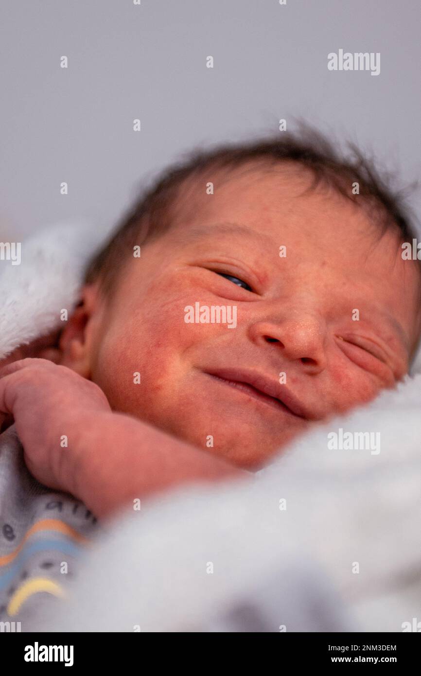 Newborn baby in its first hours of life Stock Photo - Alamy