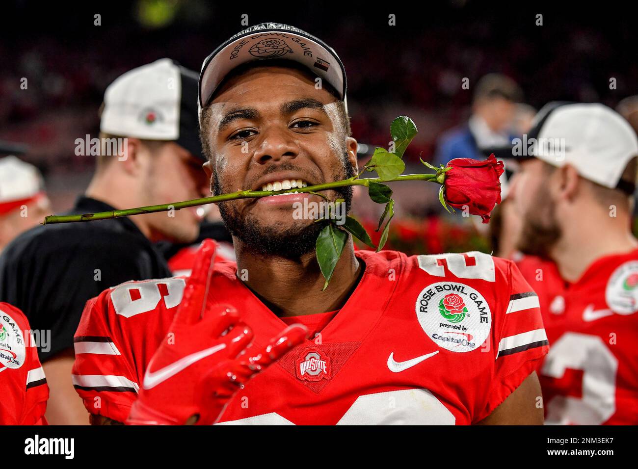 January 1, 2022 Pasadena, CA.Ohio State Buckeyes running back Cayden ...