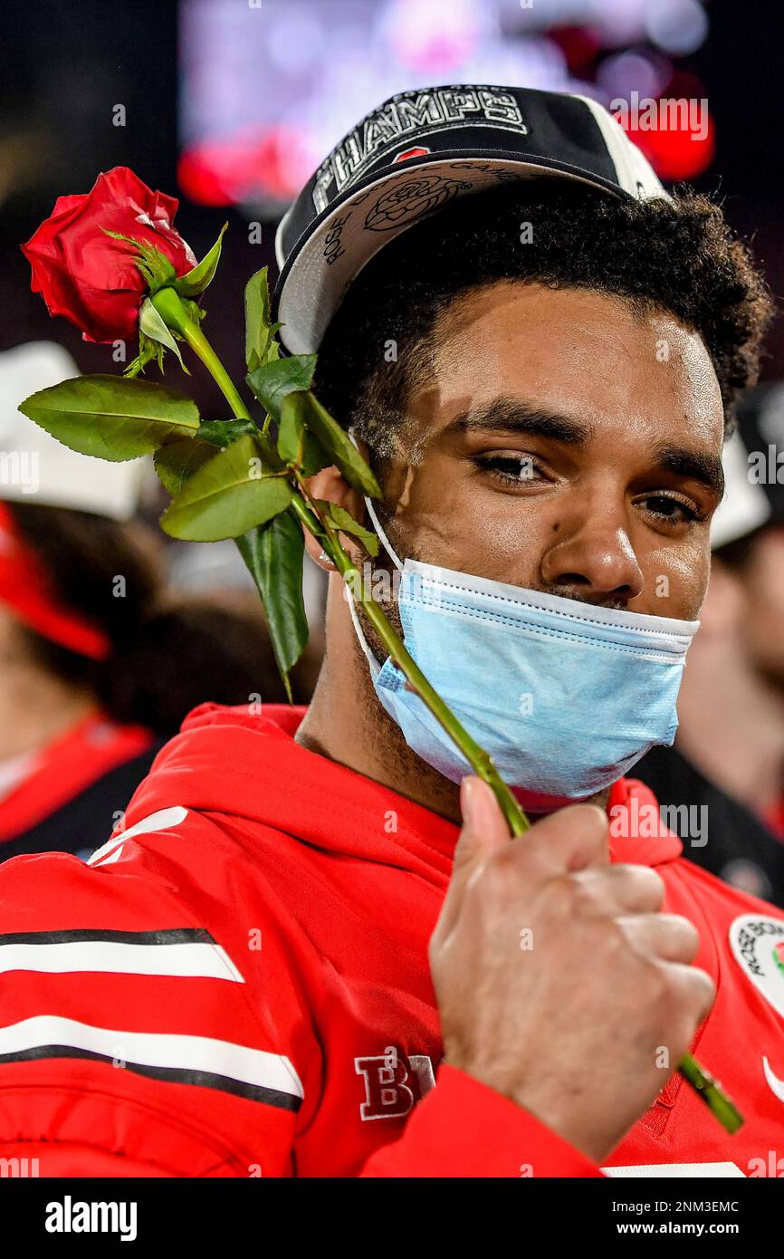 January 1, 2022 Pasadena, CA.Ohio State Buckeyes safety Bryson Shaw #17 ...