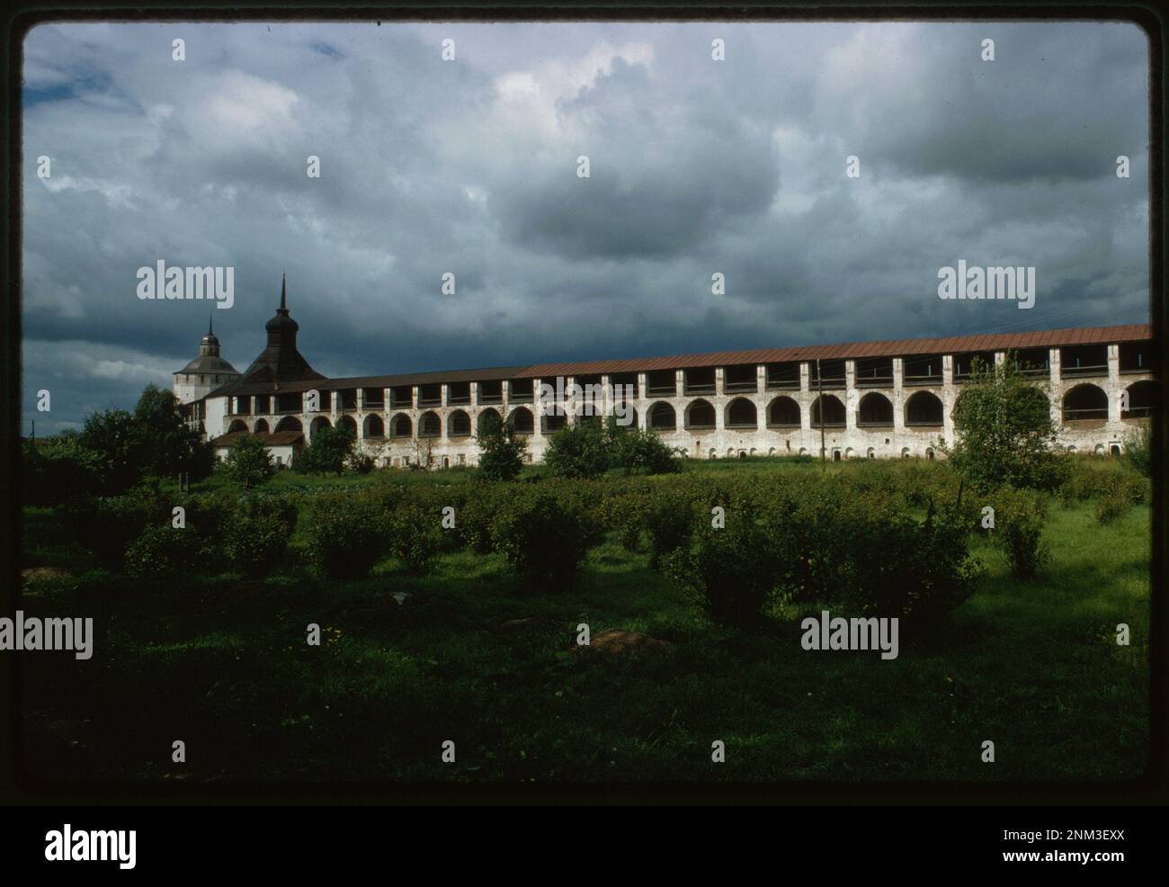 The west wall of St. Cyril-Belozersk Monastery, built between 1654 and ...