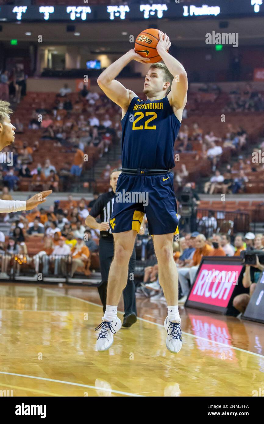 AUSTIN, TX - JANUARY 01: West Virginia Mountaineers guard Sean McNeil ...