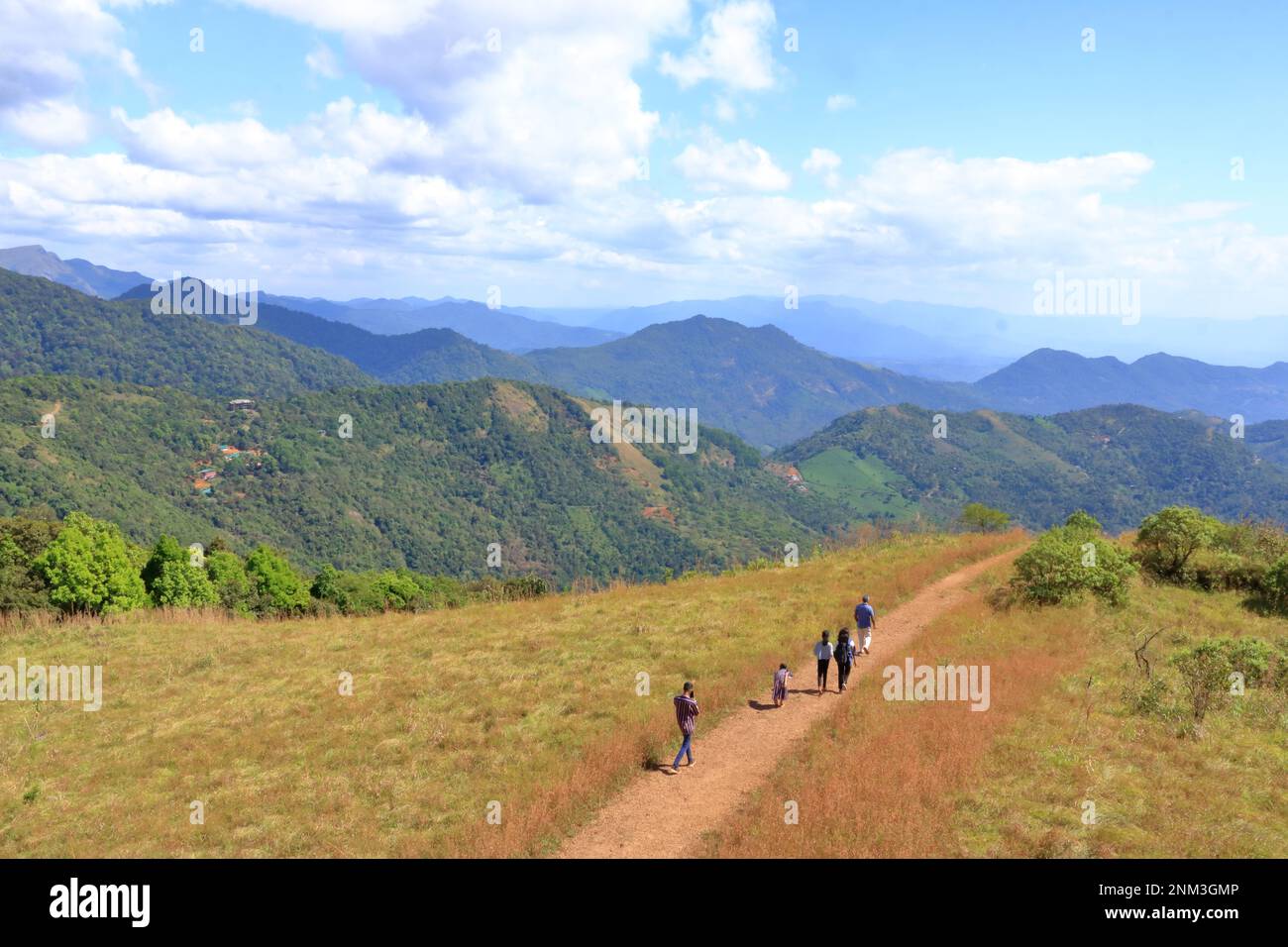 December 27 2022 - Kannur, Kerala in India: People enjoy hiking at the ...