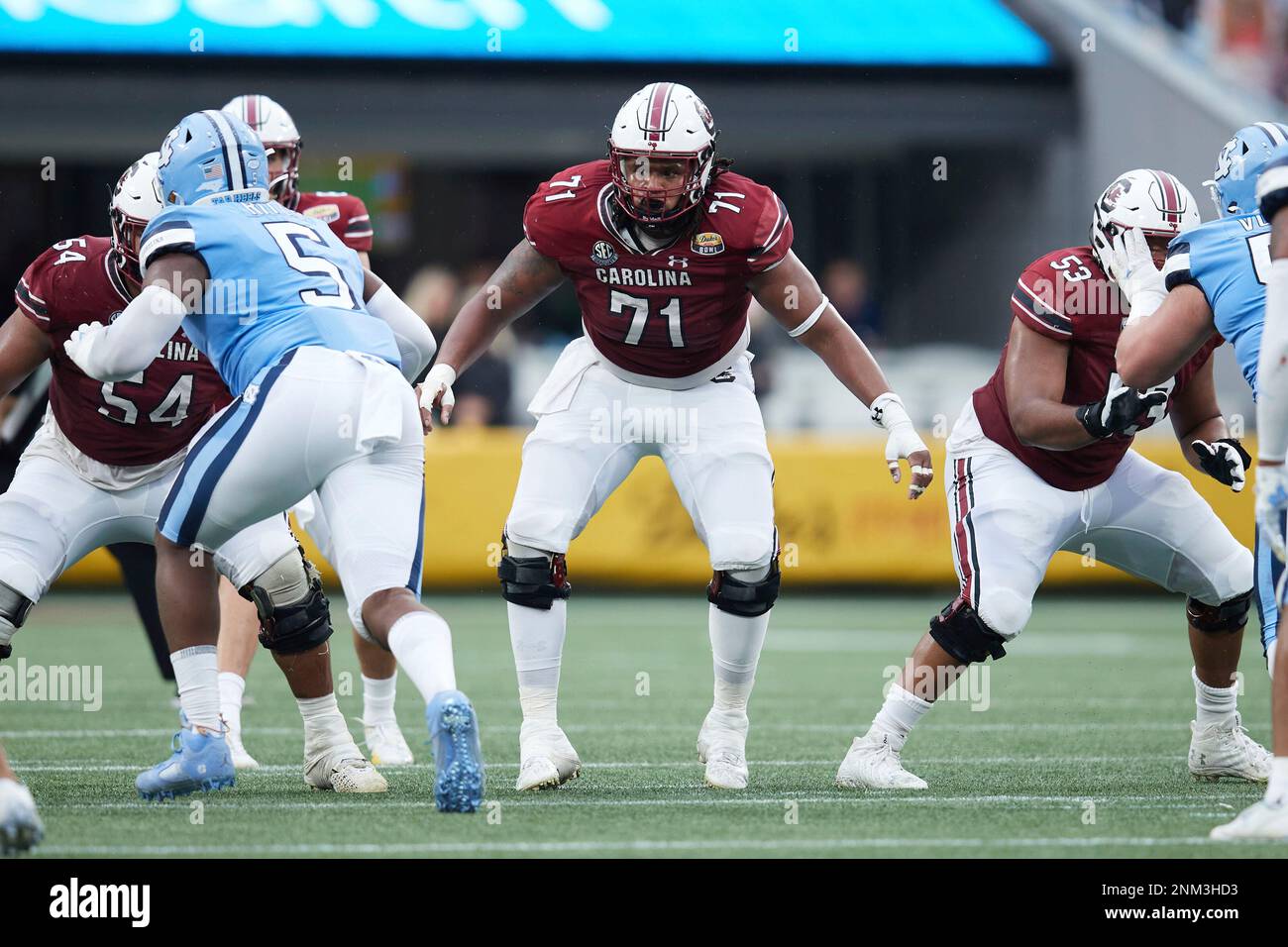 South Carolina Gamecocks offensive lineman Eric Douglas (71) during the ...