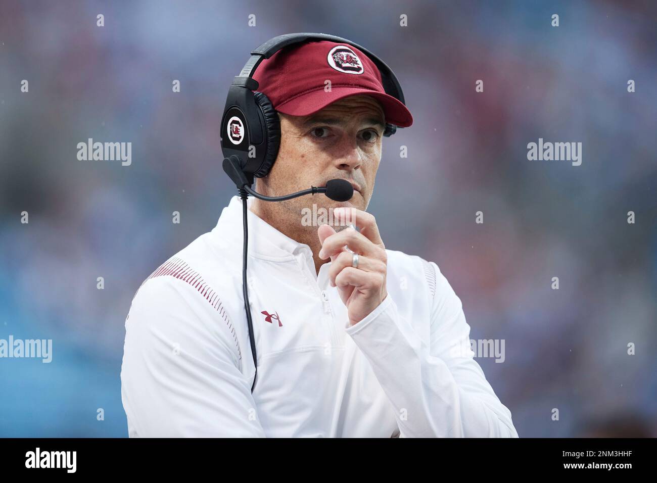 South Carolina Gamecocks head coach Shane Beamer during the Duke's Mayo ...