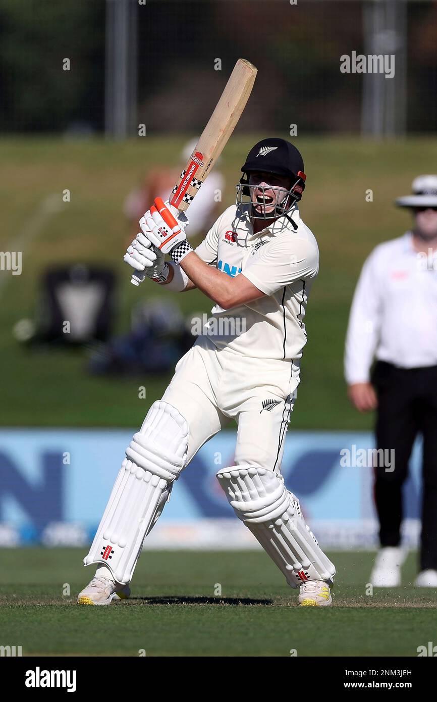 Blackcaps Henry Nicholls during play on day one of the first cricket ...