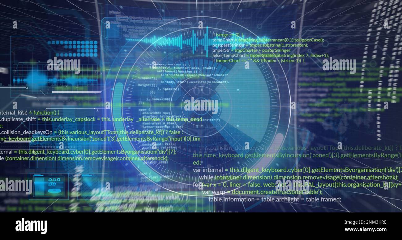 Image Of Data Processing And Scope Scanning Over Network Of Connections