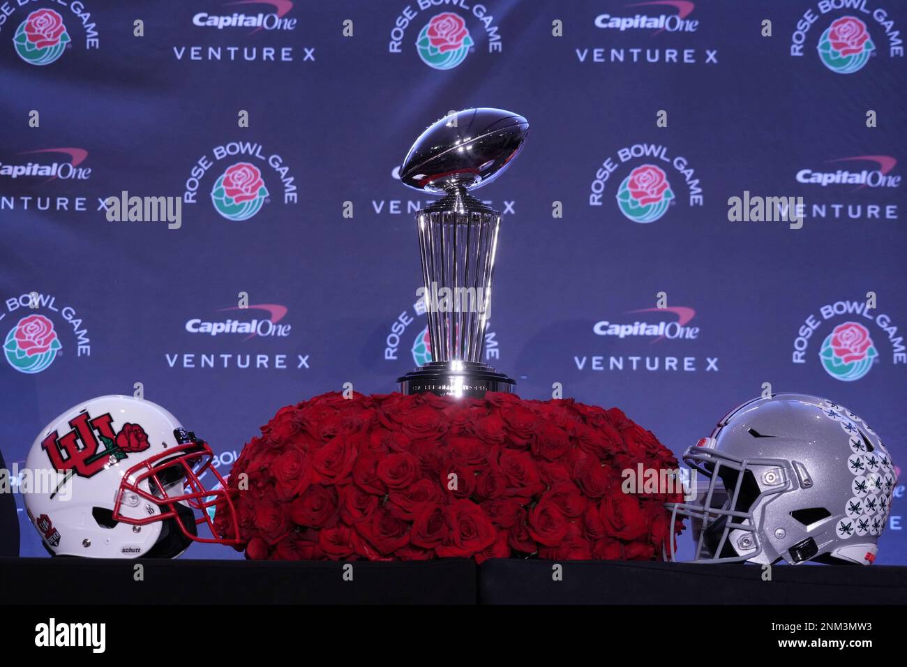 A detailed view of the Leishman Trophy awarded to the annual winner of ...