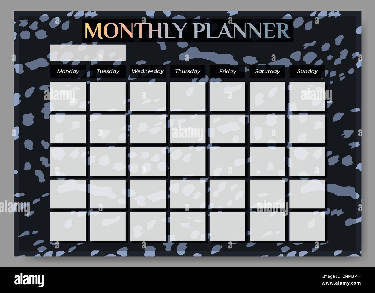 Animal print planner calender Stock Vector Images - Alamy