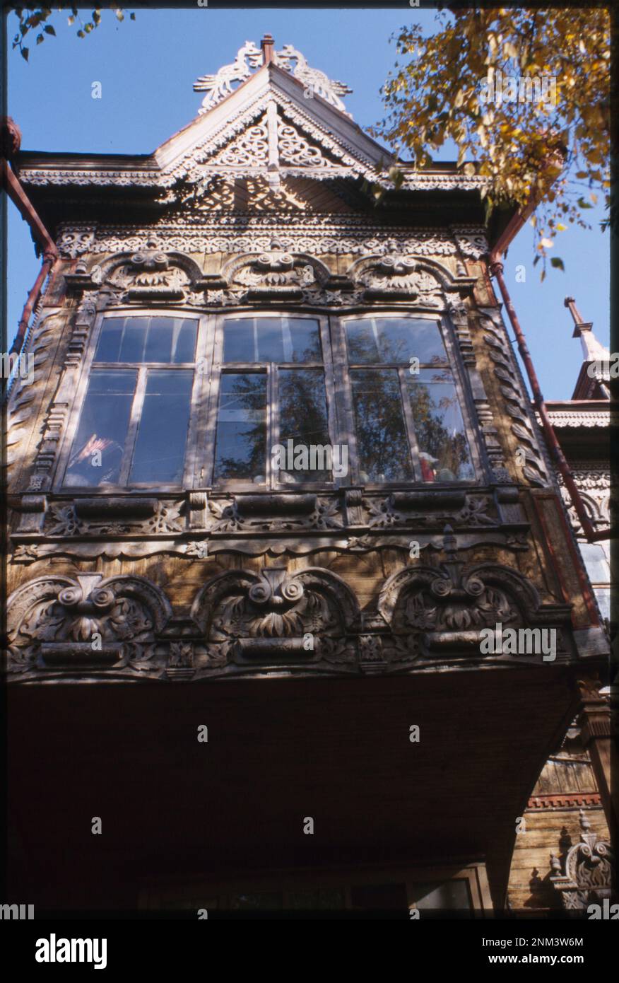A wooden house built in 1890, located at Krasnoarmeiskaia Street #67a ...