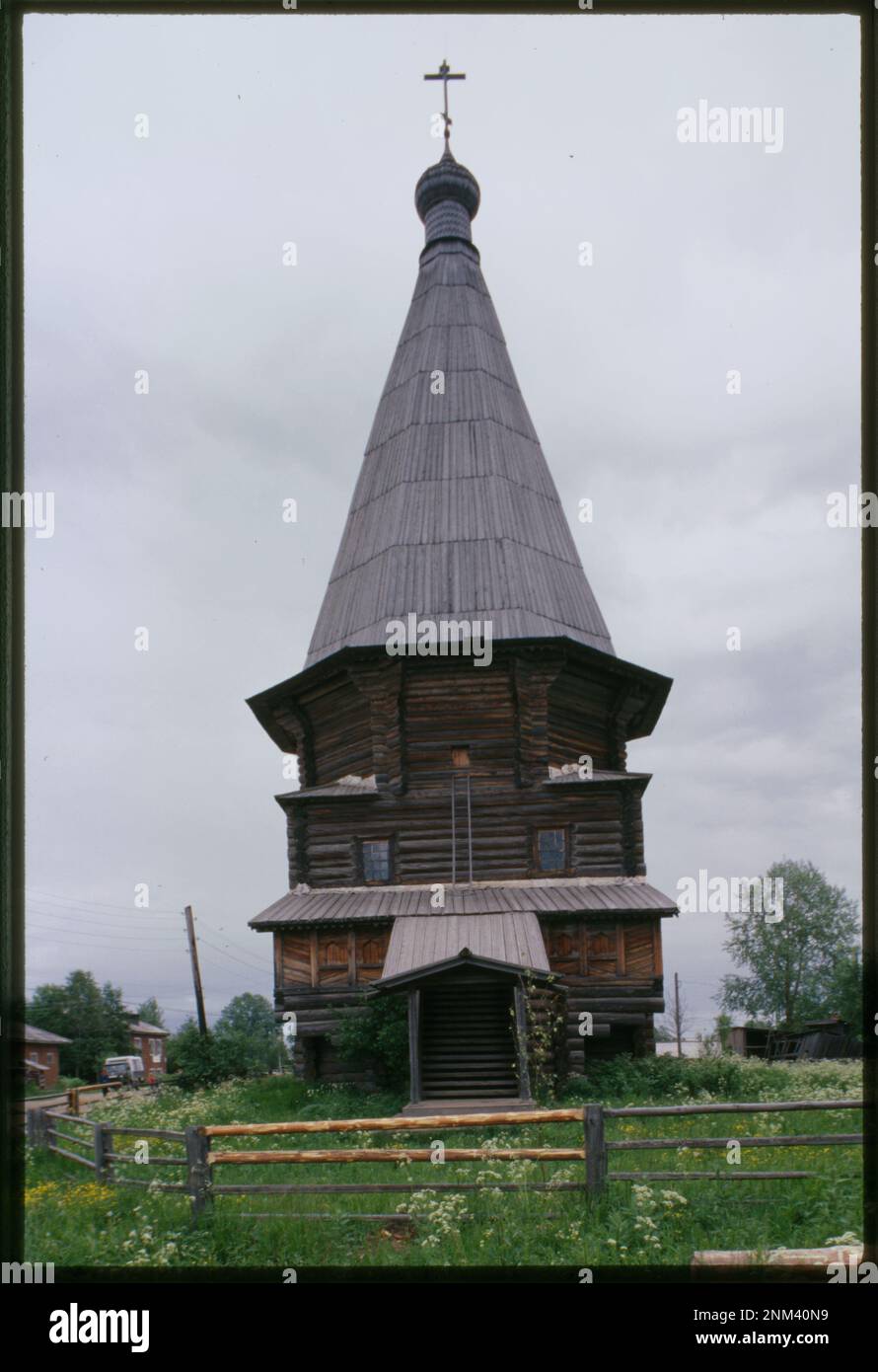 The Log Church of St. Dmitrii, built between 1784-1785, is located in ...