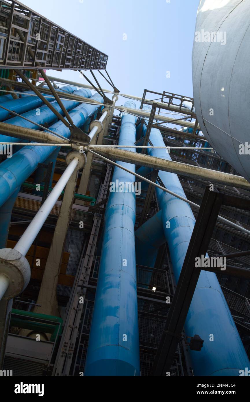 View Looking Up Through The Pipes And Exterior Structure Of The Centre ...