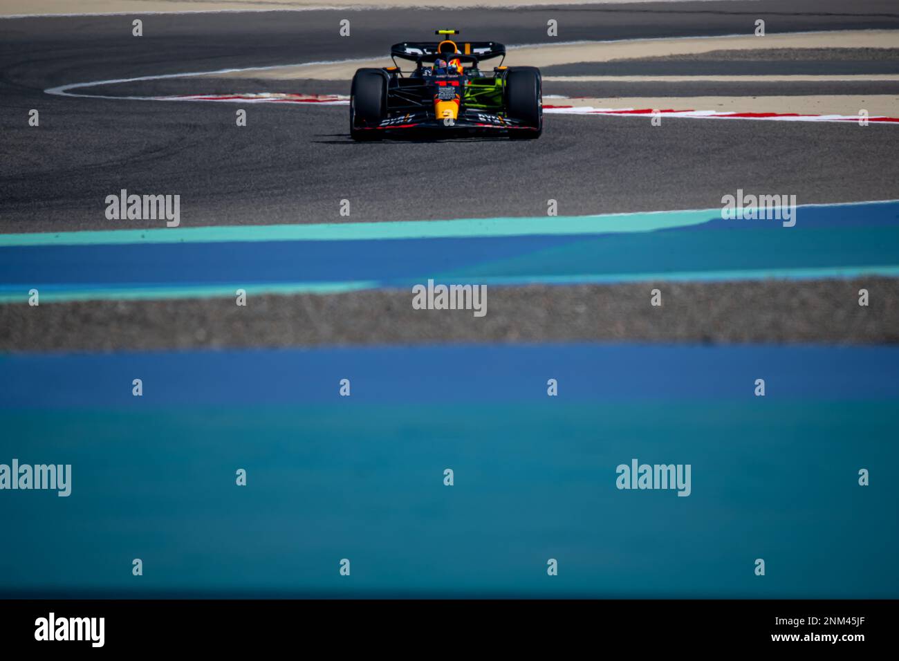 BAHRAIN INTERNATIONAL CIRCUIT, BAHRAIN - FEBRUARY 24: Sergio Perez, Red ...