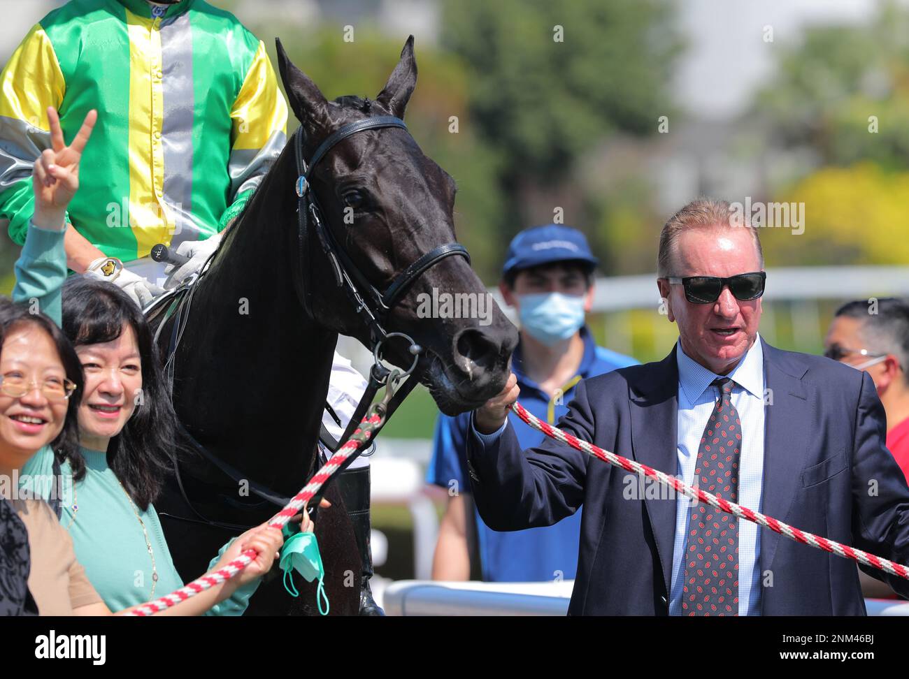 Race 2, SUPER HONG KONG (9), ridden by Matthew Chadwick, won the class ...