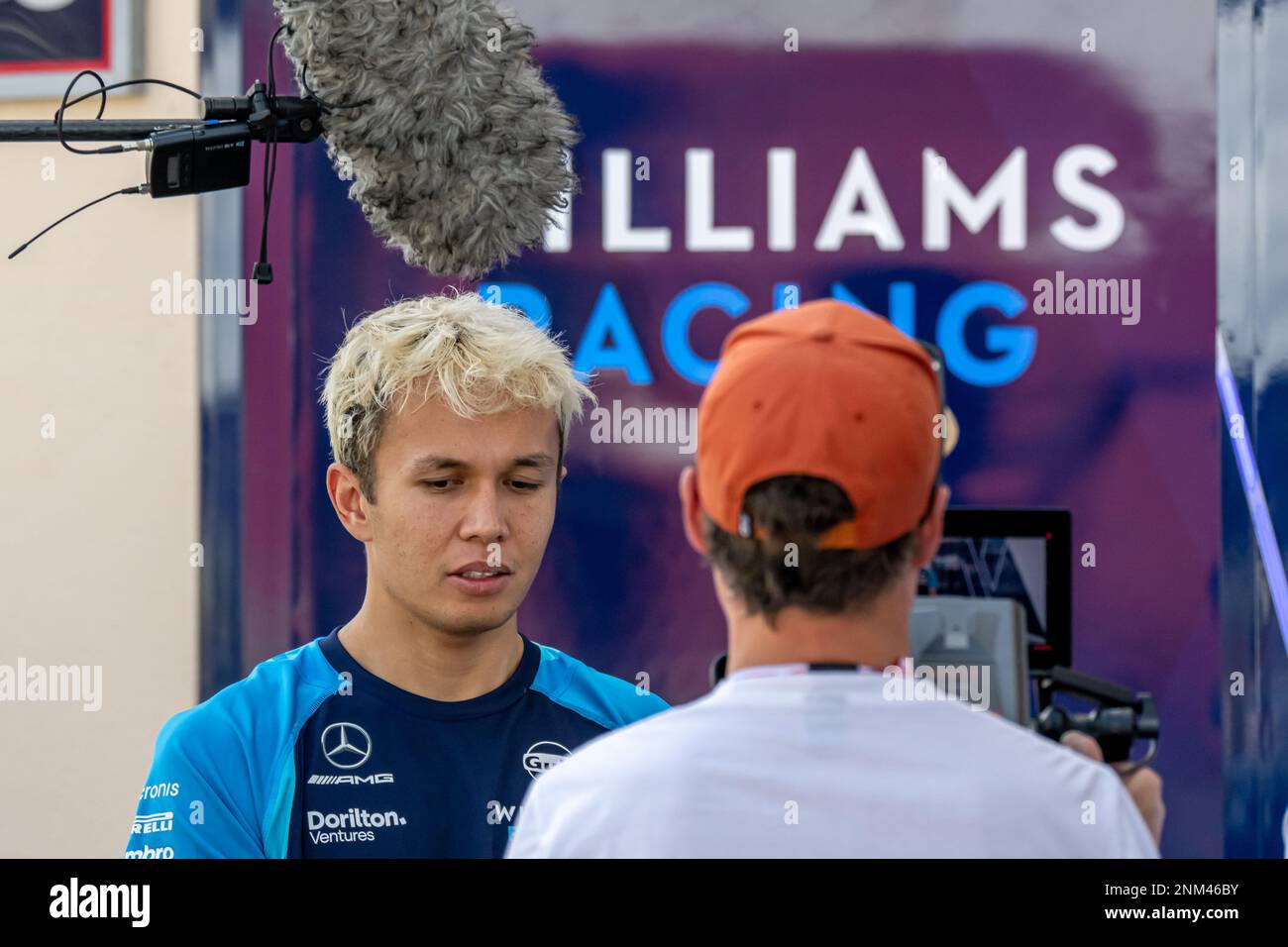 BAHRAIN INTERNATIONAL CIRCUIT, BAHRAIN - FEBRUARY 24: Alex Albon ...