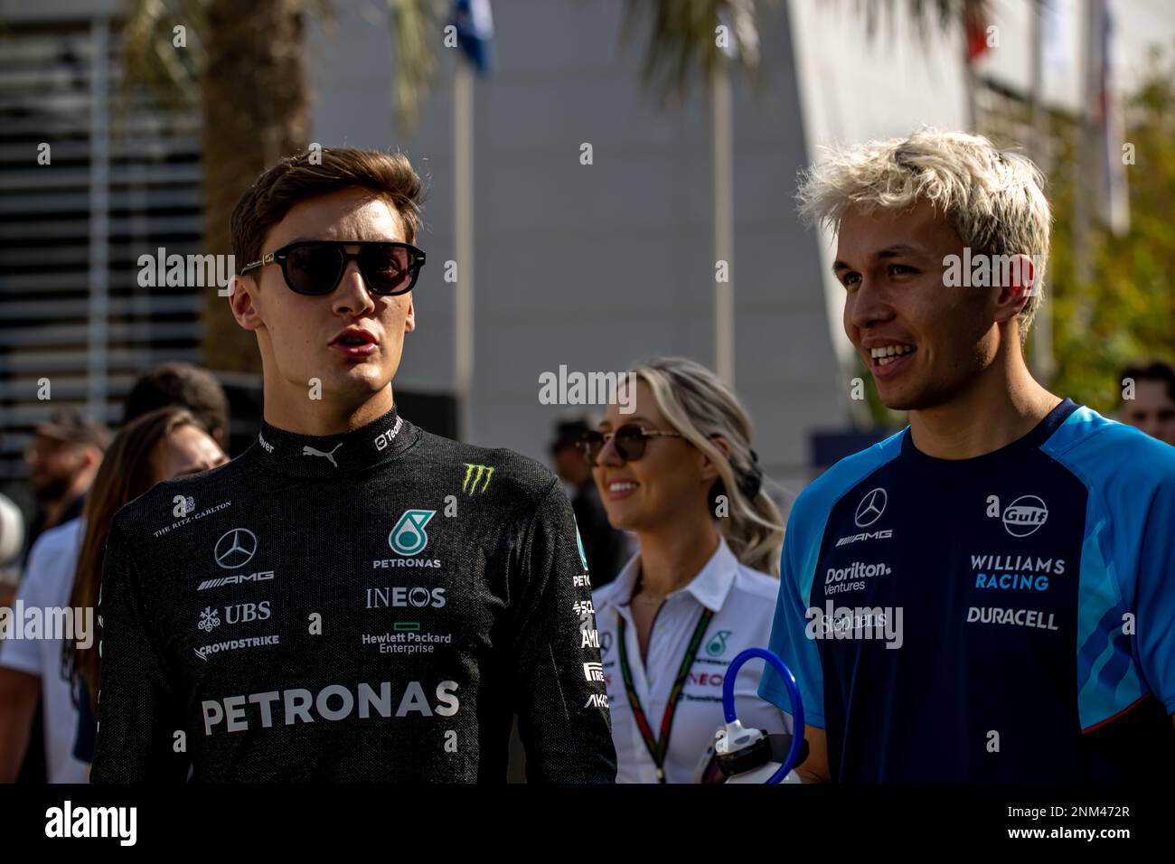 BAHRAIN INTERNATIONAL CIRCUIT, BAHRAIN - FEBRUARY 24: George Russell ...