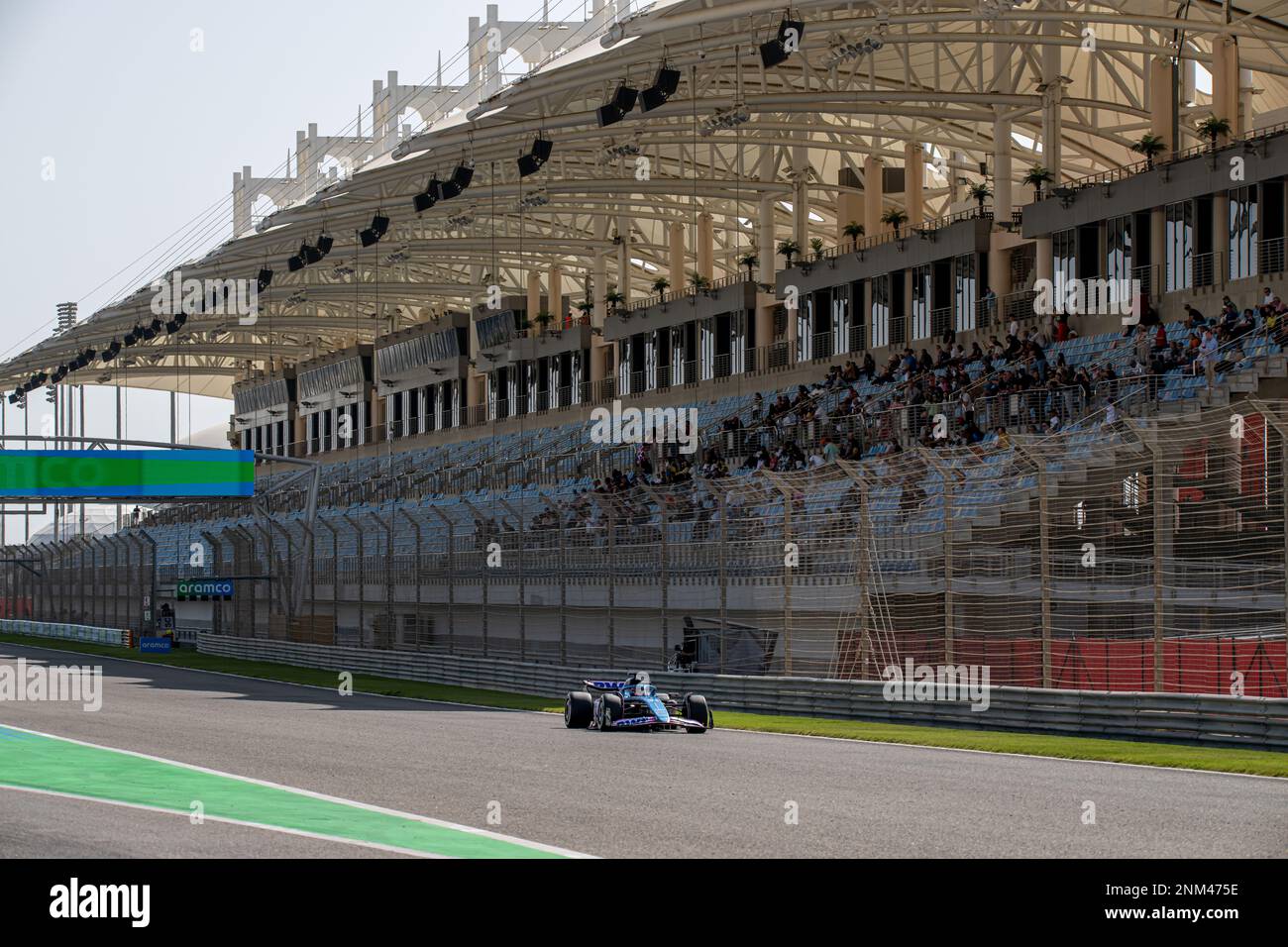 BAHRAIN INTERNATIONAL CIRCUIT, BAHRAIN - FEBRUARY 24: Esteban Ocon ...