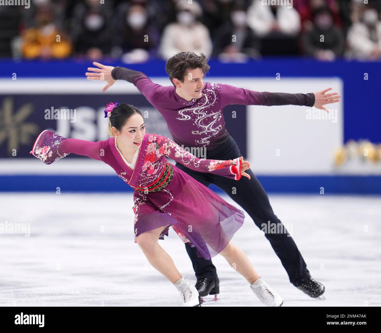 Misato Komatsubara/Tim Koleto perform during the ice dance of the All ...