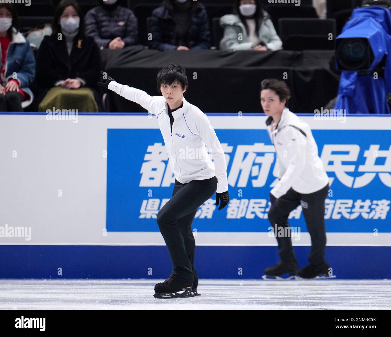 Japanese skater Yuzuru Hanyu, two-time Olympic gold medalist of figure ...