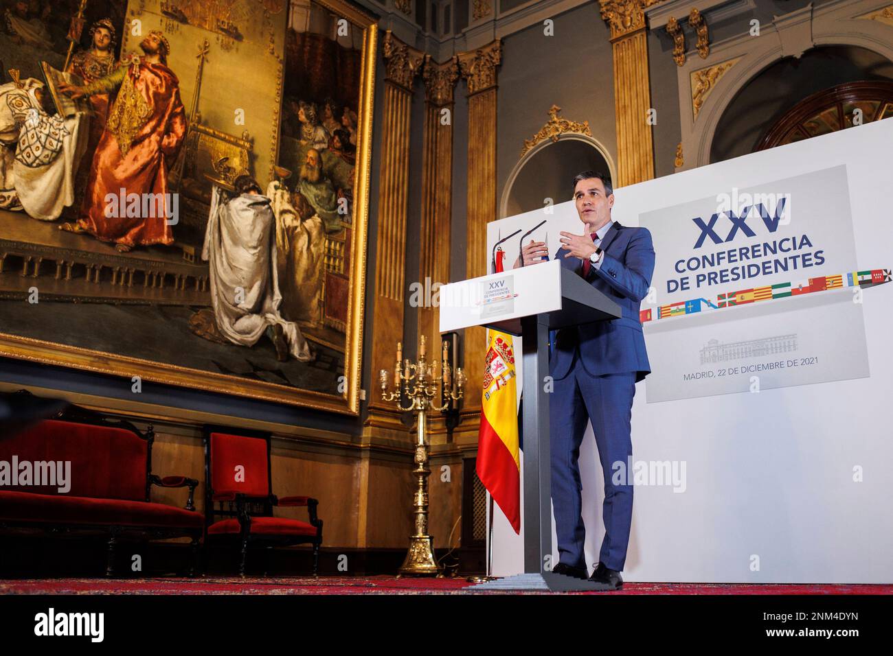 The President of the Government, Pedro Sánchez, during the ...