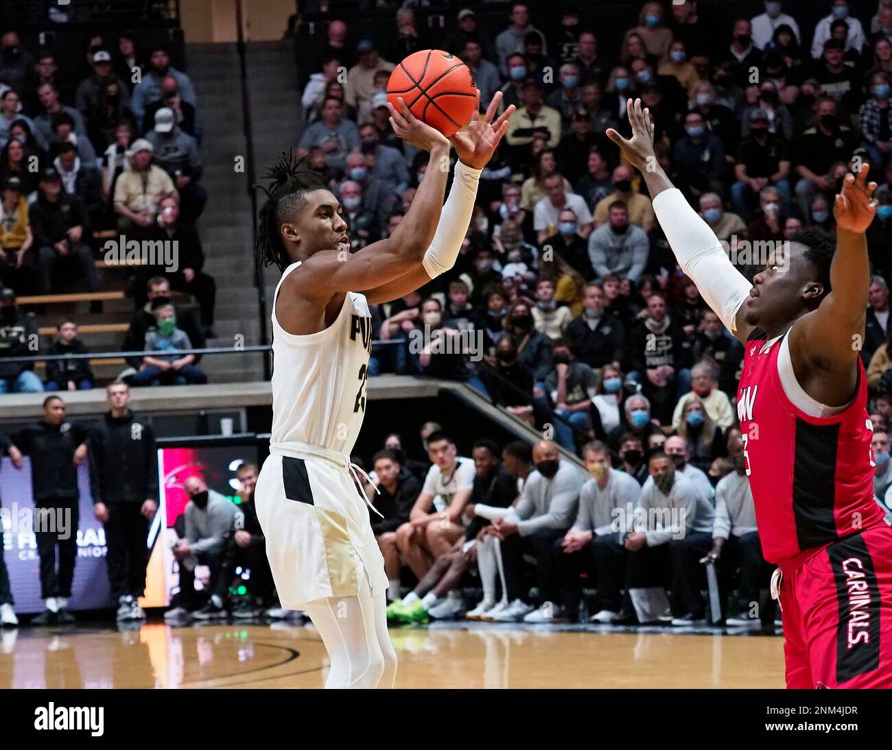 December 20, 2021: Purdue Boilermakers guard Jaden Ivey (23) shoots ...