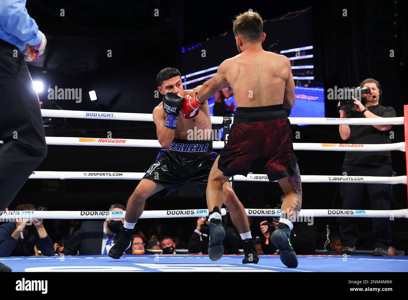 NEW YORK, NY - NOVEMBER 27: Anthony Herrera of the United States boxes ...