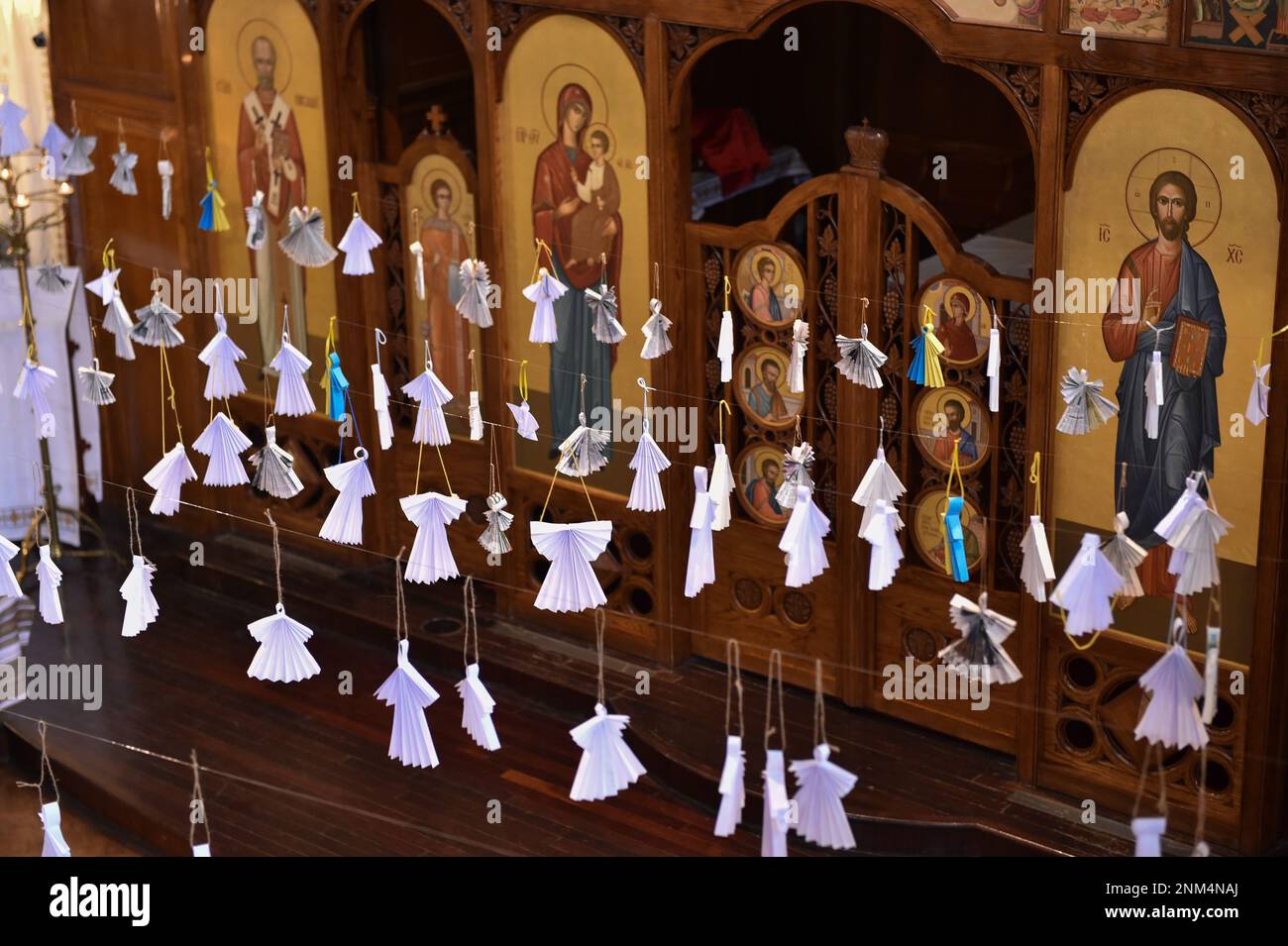 London, UK. 24th Feb, 2023. On the first anniversary of the Russian ...